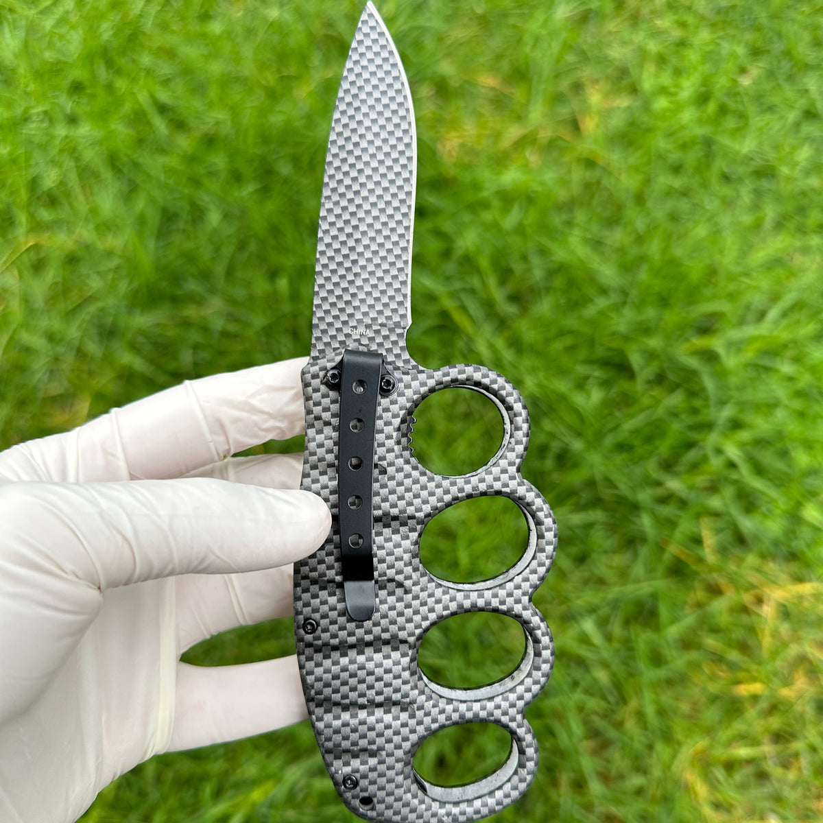 Brass Knuckles With Knife In Lebanon Kanta Shield