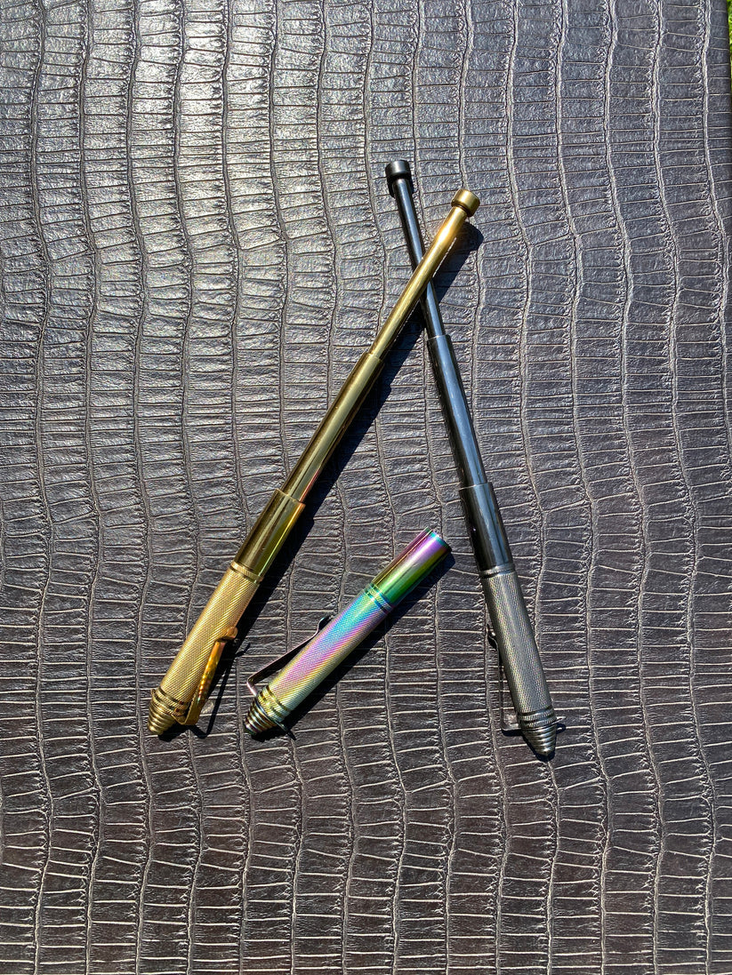 Chrome Extendable Stick for self defense in Lebanon – Kanta Shield