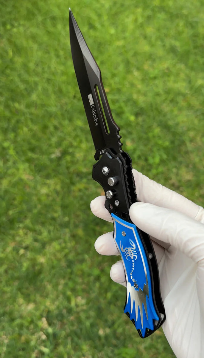 Scorpion Knife Blue color in Lebanon – Kanta Shield